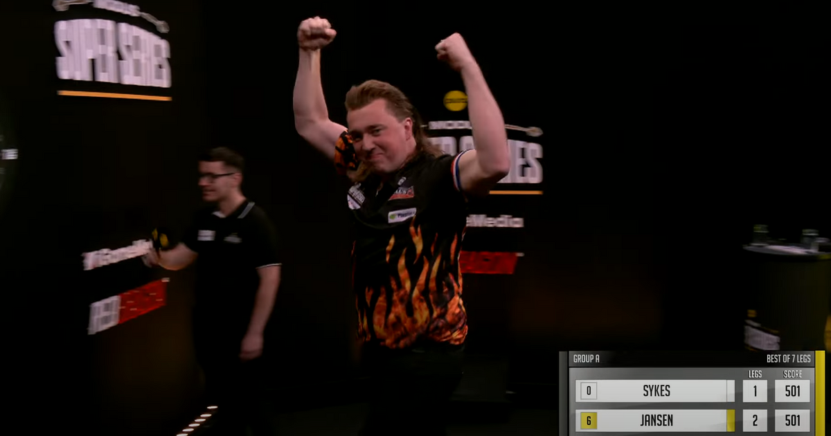 VIDEO: Danny Jansen gooit negendarter in MODUS Super Series