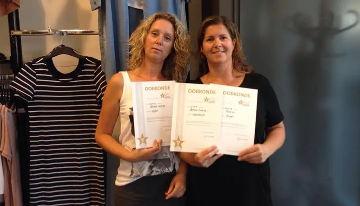 Bonelle Fashion en Pand 44 ontvangen keurmerk 5-sterrenspecialist