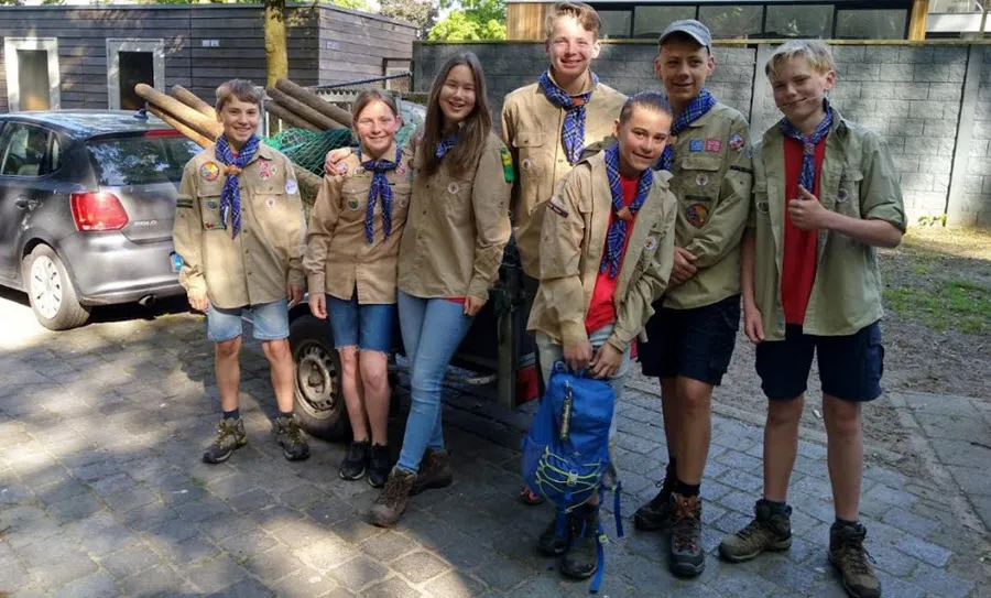 Scouts van Scouting St. Jozef op LSW