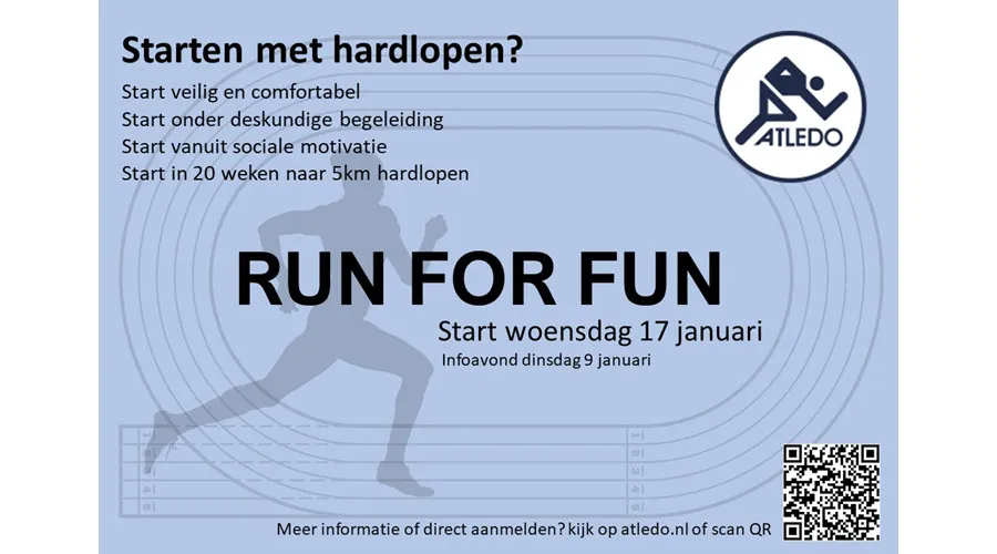 Run For Fun start 17 januari 2024