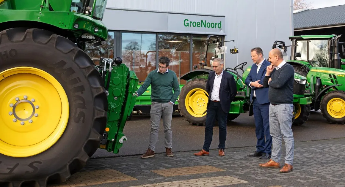 B&W Midden-Drenthe op bezoek bij GroeNoord Smilde