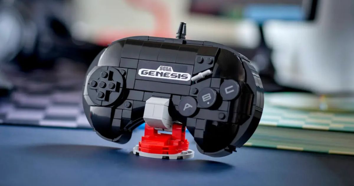 Deze SEGA Mega Drive-controller is een officiële LEGO-set