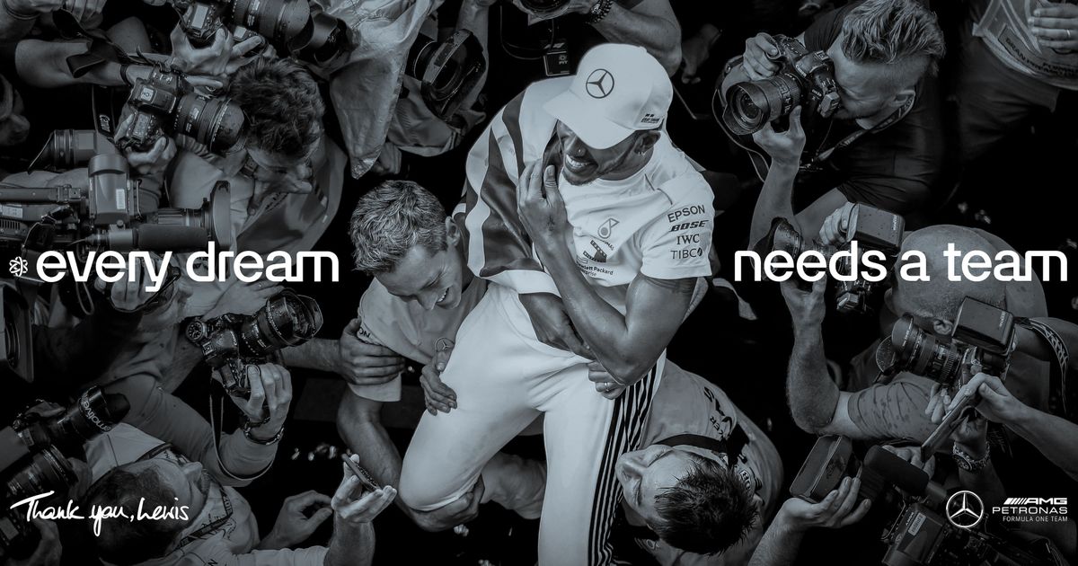 Mercedes neemt afscheid van Lewis Hamilton met een emotioneel filmpje ...