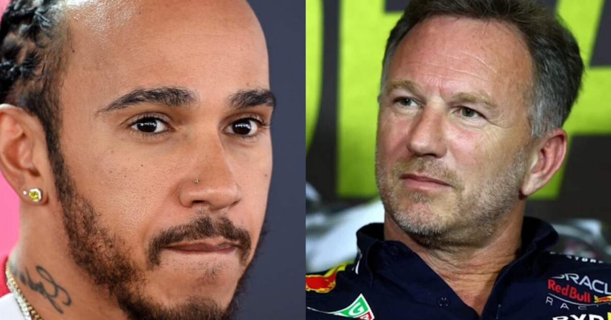 Lewis Hamilton noemt speculatie over Christian Horner en Ferrari ...
