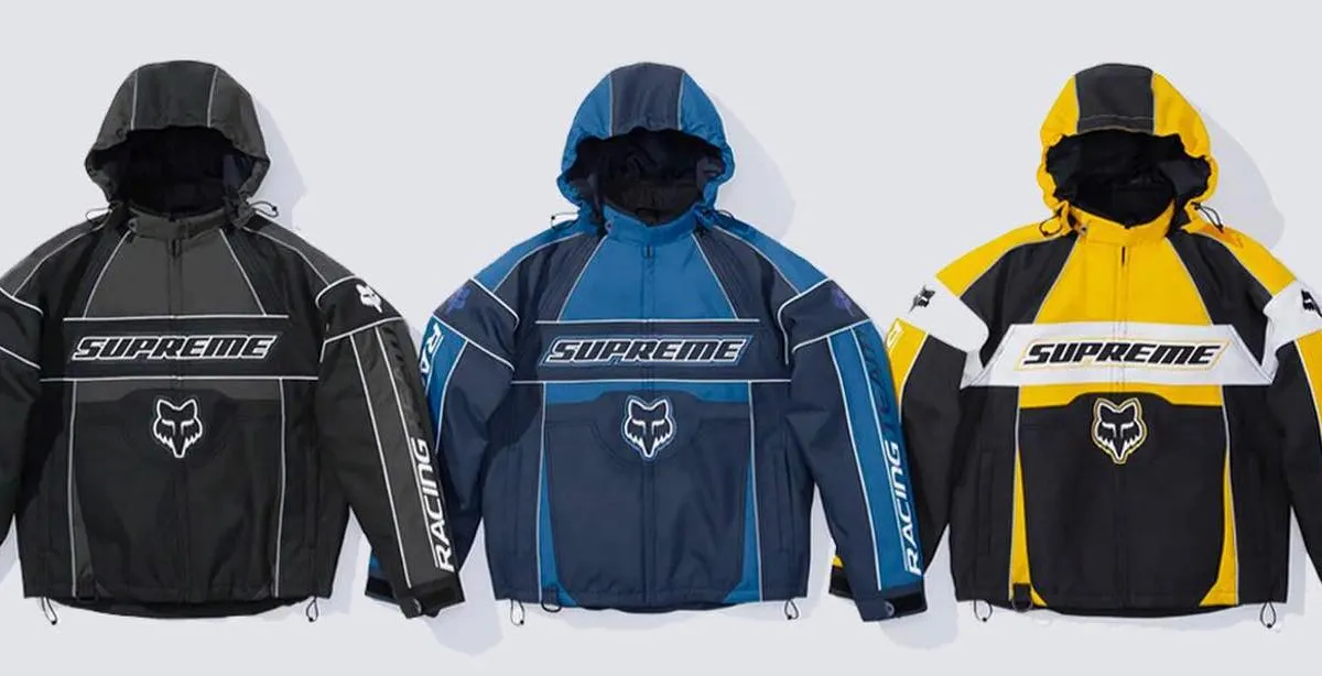 Supreme x Fox Racing collab, waar motorcross en streetwear samenkomen