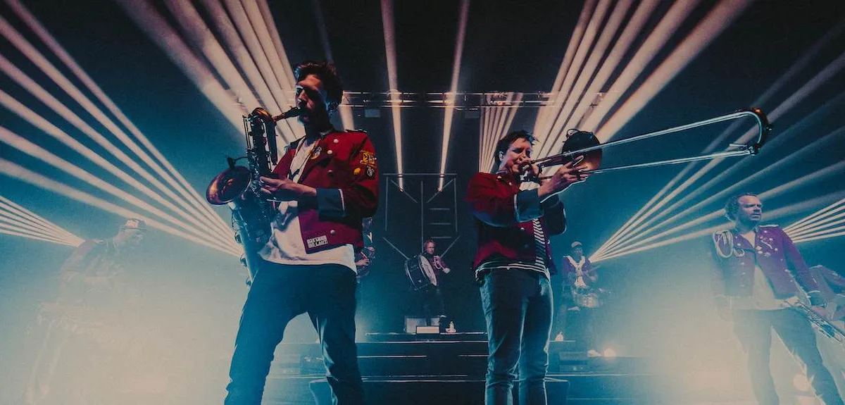 Technoband MEUTE tijdens ADE te zien in Het Concertgebouw