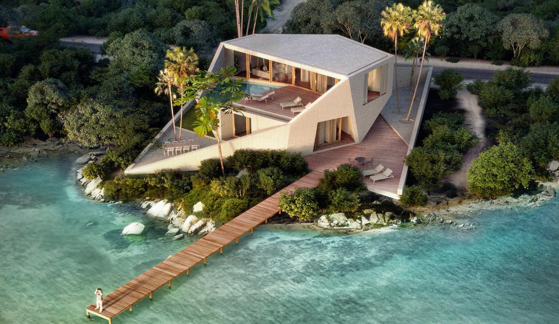 Diamond House is een waanzinnig stulpje aan het strand