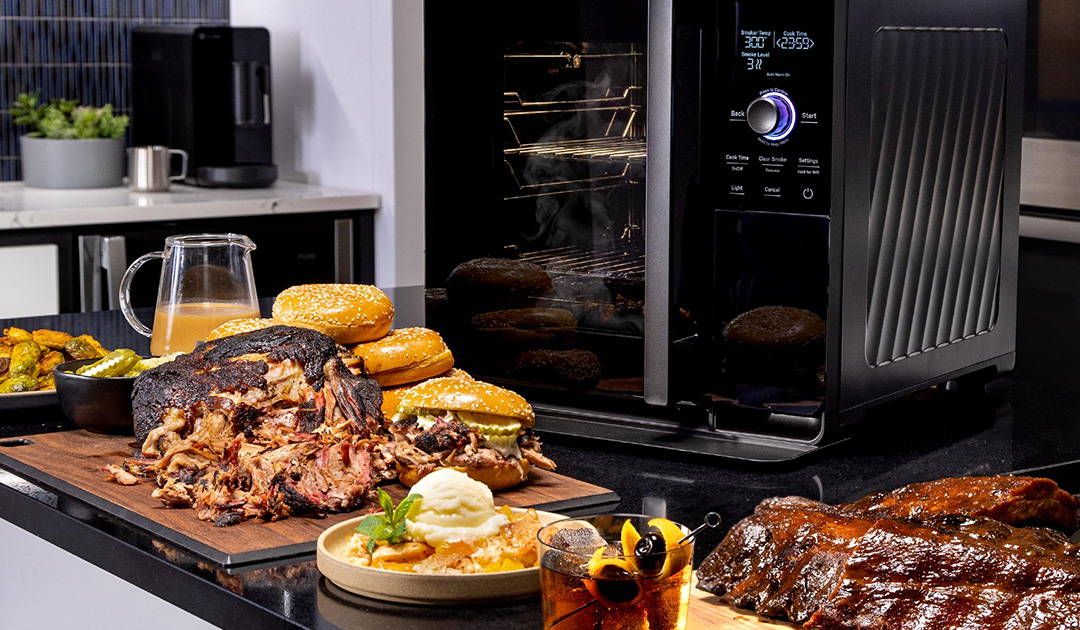 Met de leipe GE Smart Indoor Smoker kan je in je eigen huis barbecuen