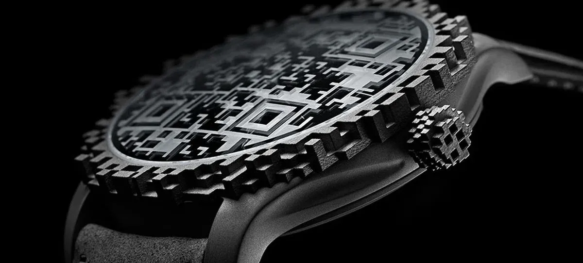 Een peperduur horloge met een QR-code leidt je naar de metaverse