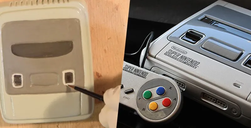 Handige baas knutselt zelf een mini-SNES in elkaar