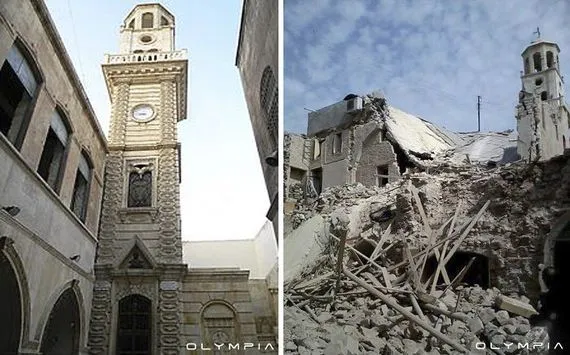 17 voor en na foto’s laten laat zien hoe verwoestend de oorlog in Syrië is
