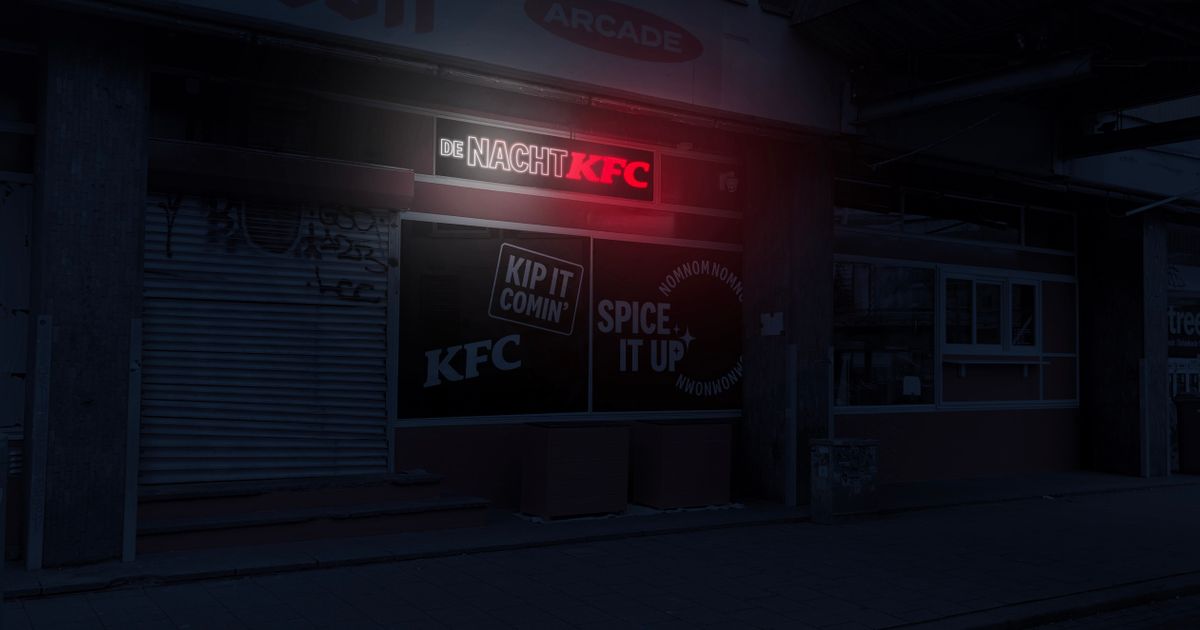 KFC komt met een nachttent waar je de iconische kipsalon kan scoren