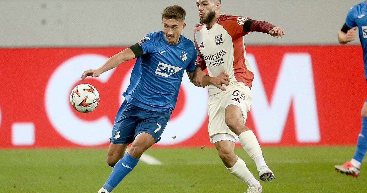 EL : L'OL lâche la victoire dans une fin de match folle à Hoffenheim