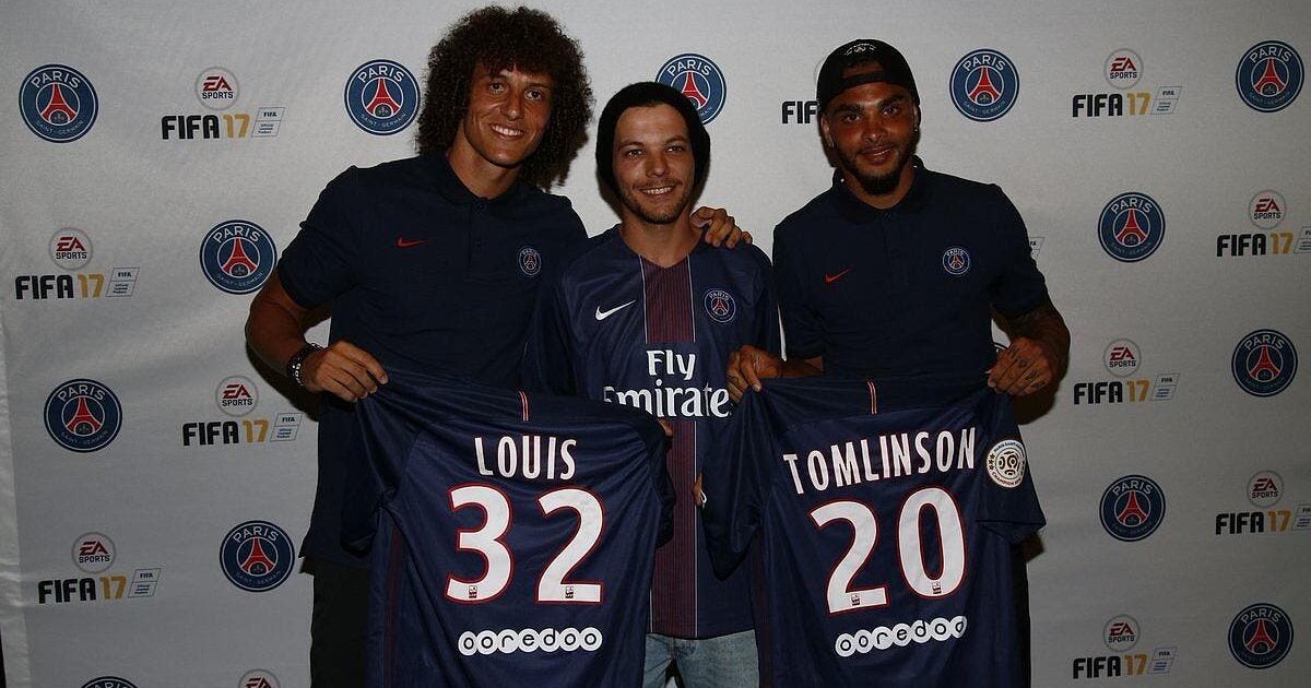 PSG : Louis Tomlinson des One Direction défié par David Luiz et Kurzawa