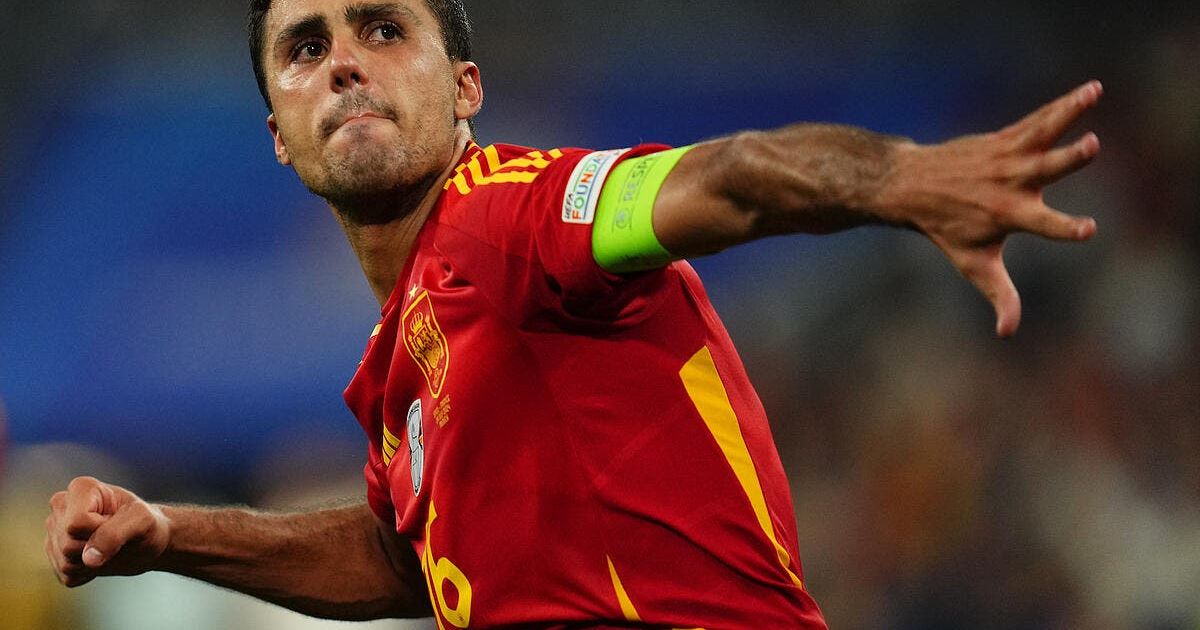 Rodri élu meilleur joueur de l'Euro 2024