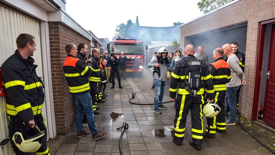 Alexander van Eijk neemt na 27 jaar afscheid van de brandweer
