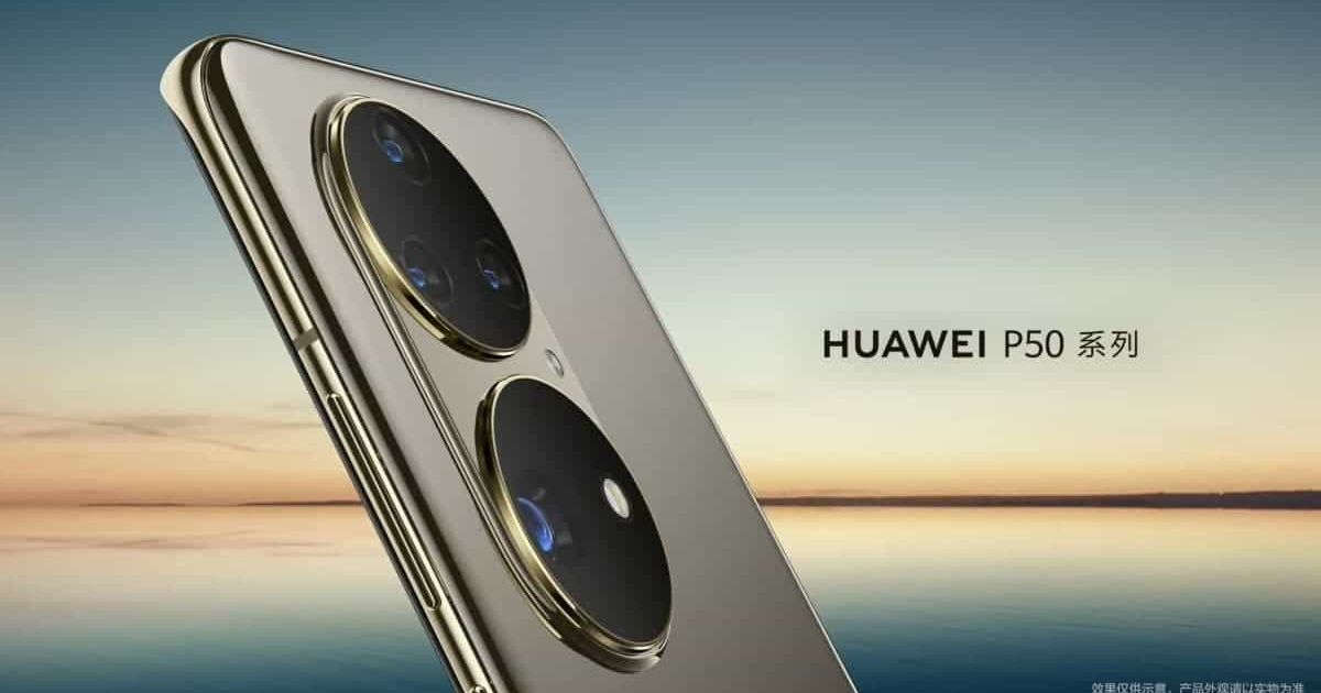 Huawei P50 real image with glittering colour matching & dual-ring ...