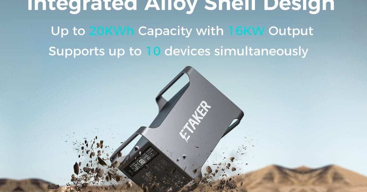 ETaker M2000 aims to be the most cost effective power station of the year