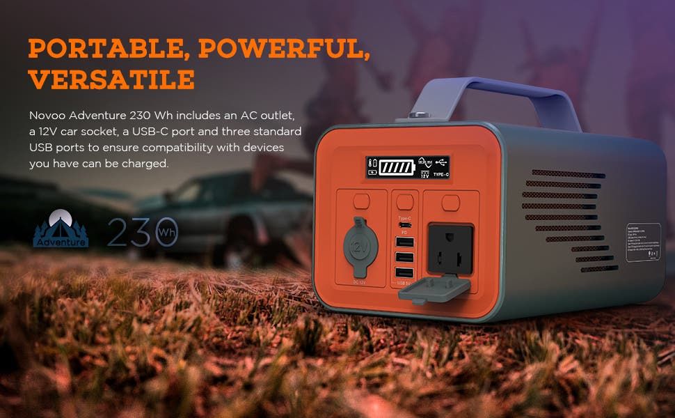 Portable power station NOVOO 230Wh in Amazon sales