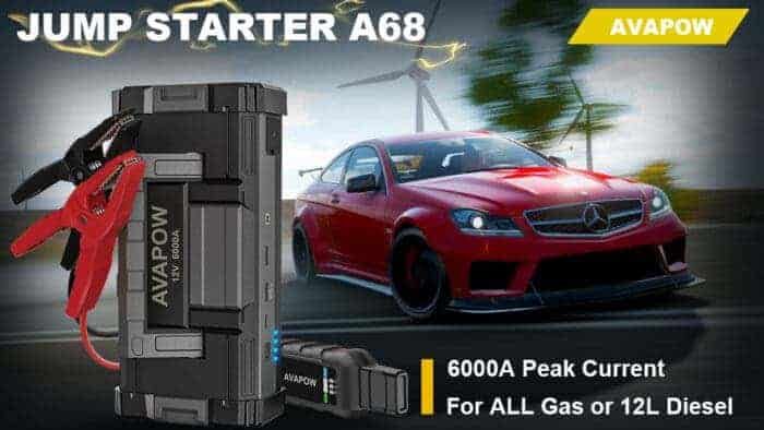 AVAPOW A68 car jump starter kit gets cheaper with Amazon Prime Big Deal ...