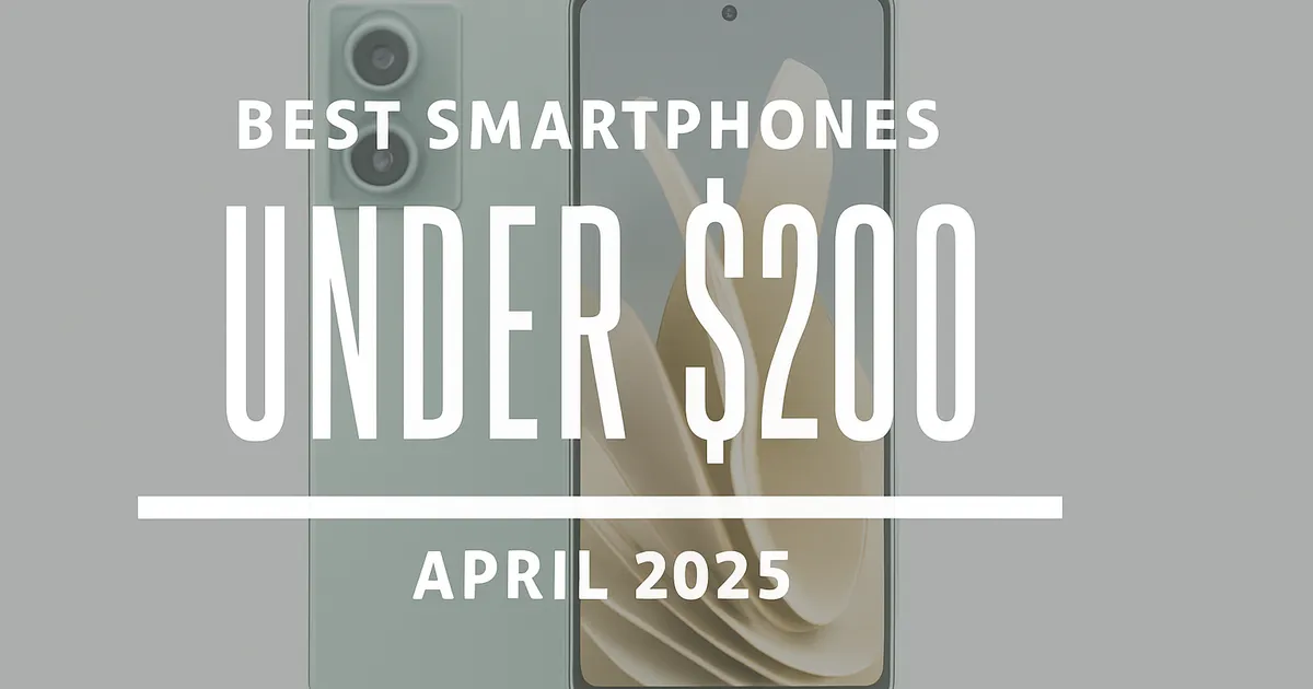 Best Smartphones Under $200 – April 2025