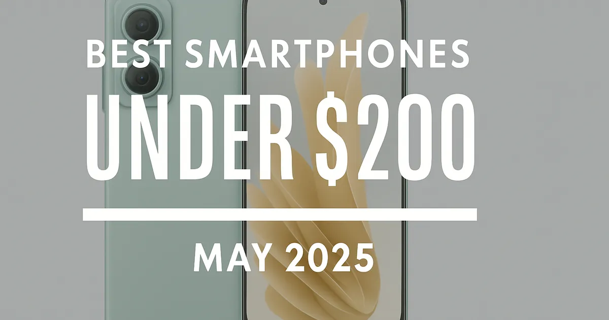 Best Smartphones Under $200 – May 2025