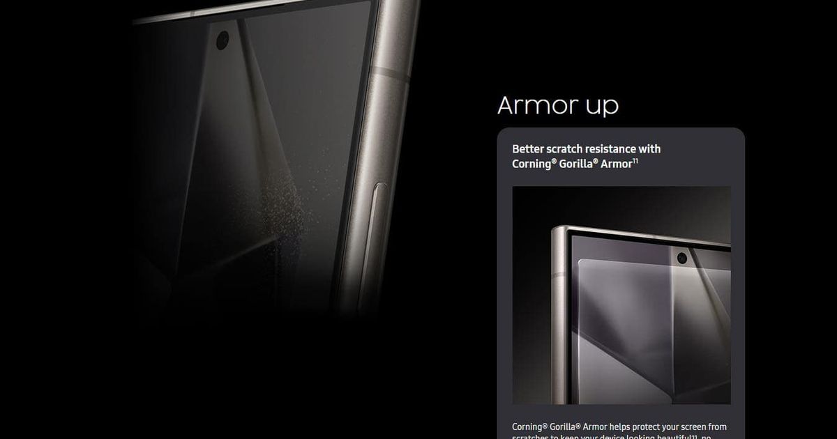 Gorilla Glass Armor of Galaxy S24 Ultra Shines At Scratch Test