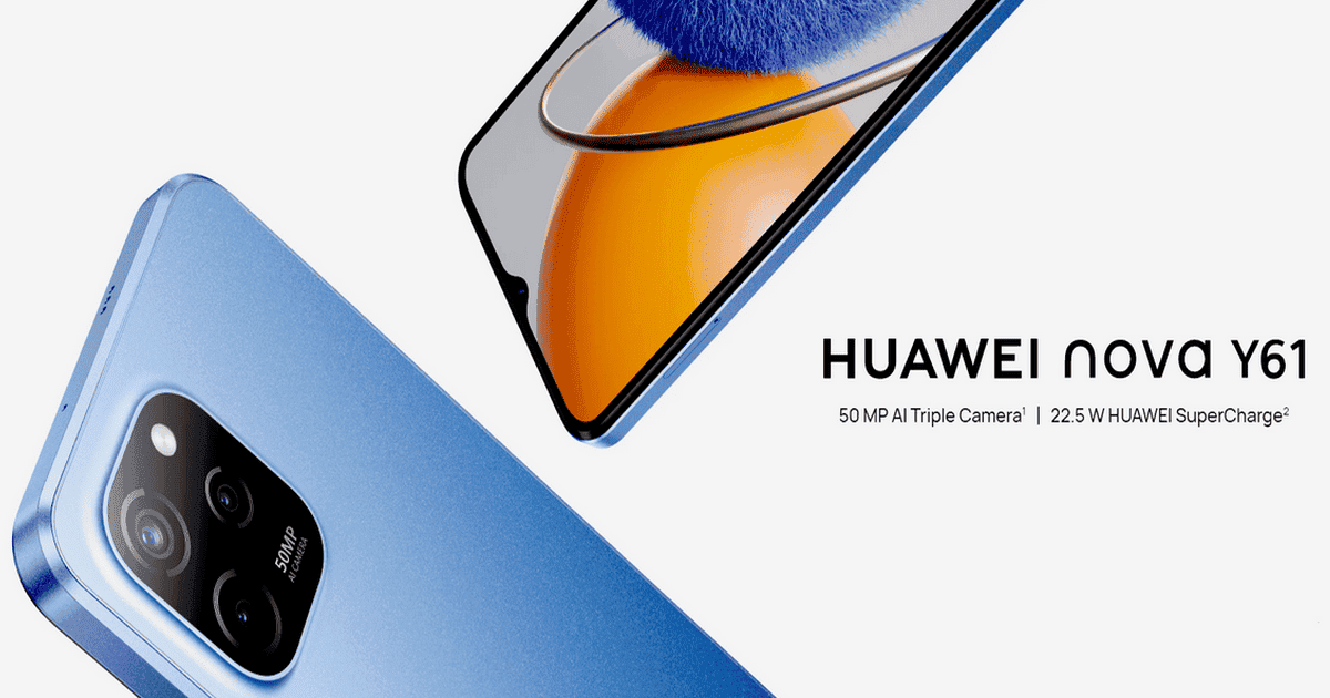Huawei Nova Y61 launched with 50MP camera