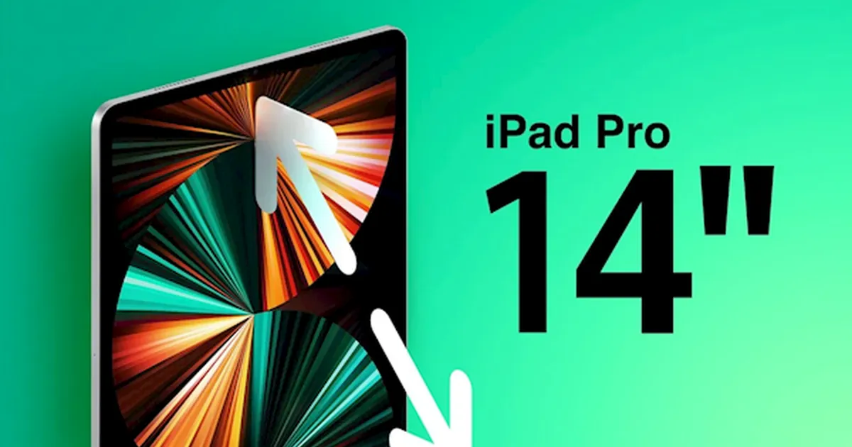 Apple is developing a 14-inch iPad Pro with an unprecedented OS