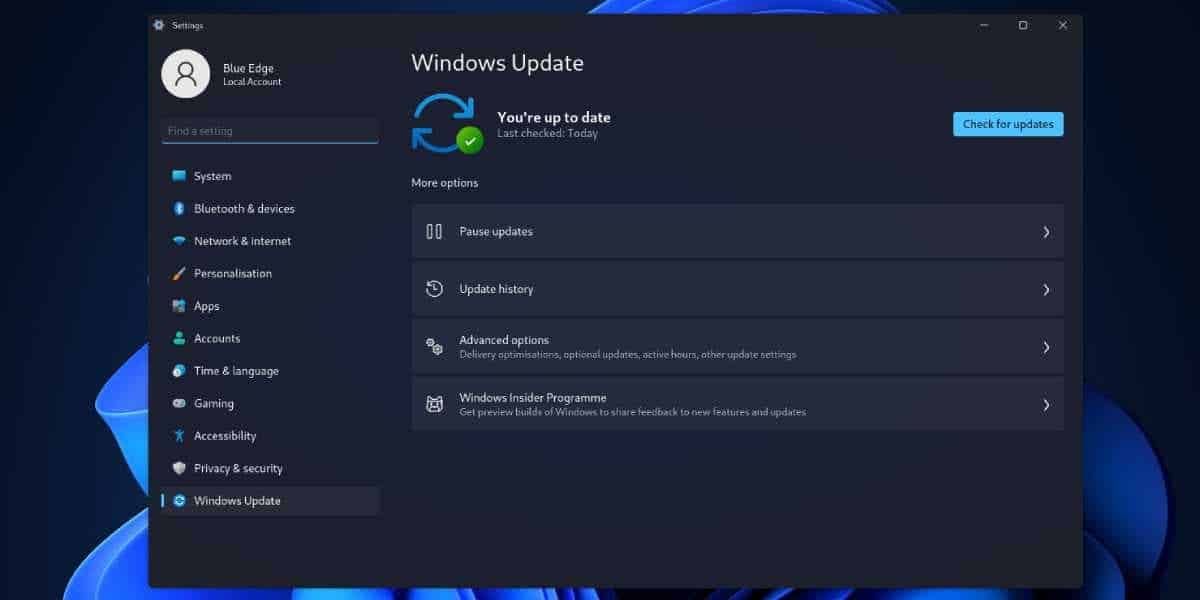 Here's how you can manage Windows update in Windows 11