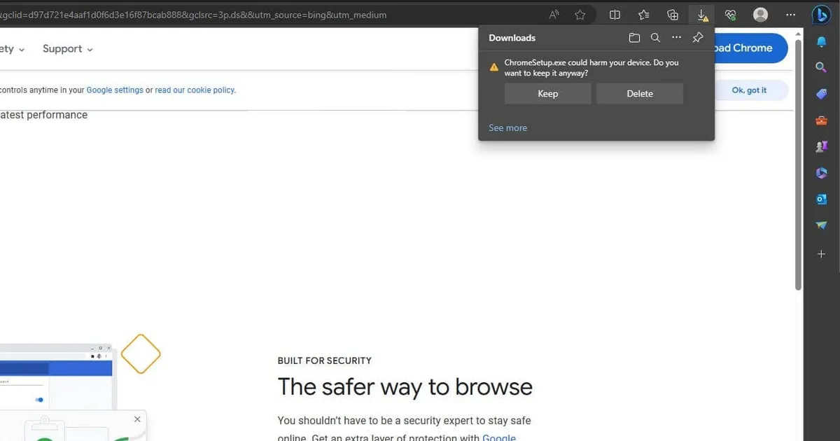 Is Microsoft Edge Accidentally Flagging Chrome Setup as Malware?