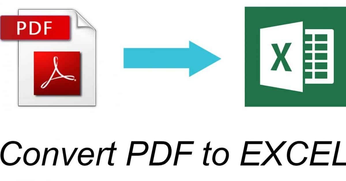 How to easily convert PDF to Excel