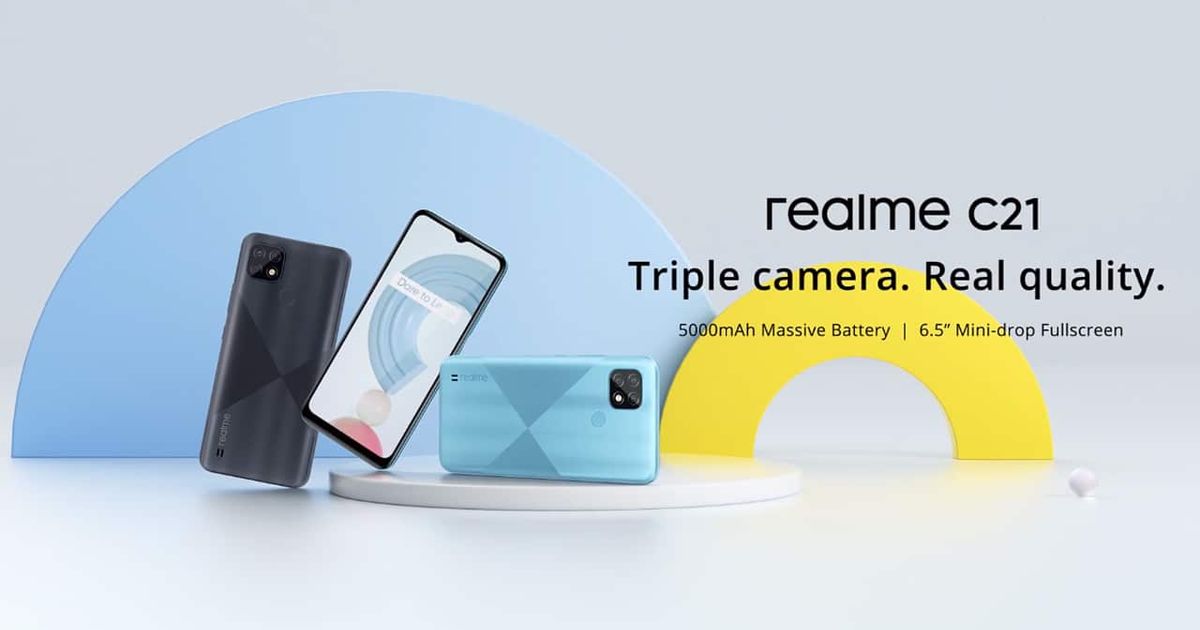 Realme C21 goes official with Helio G35, 5000mAh battery and $120 price!
