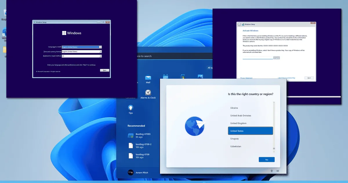 A Closer Look at Windows 11's Redesigned Setup Experience