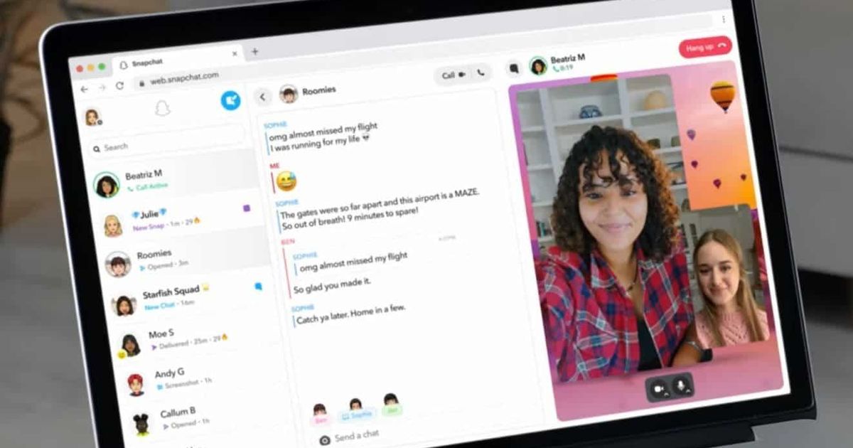 Snapchat web: You can finally chat and make video calls from your PC