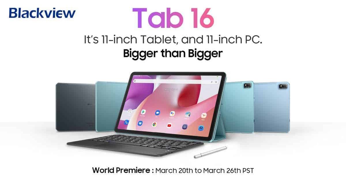 World Premiere for the Flagship Blackview Tab 16 tablet