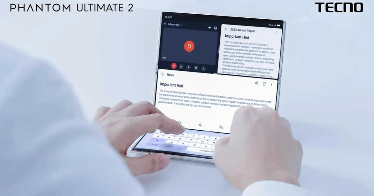 TECNO Unveils PHANTOM ULTIMATE 2 Tri-Fold Concept Phone