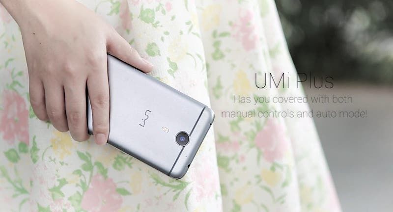 UMI Plus - main camera supports both manual and automatic controls