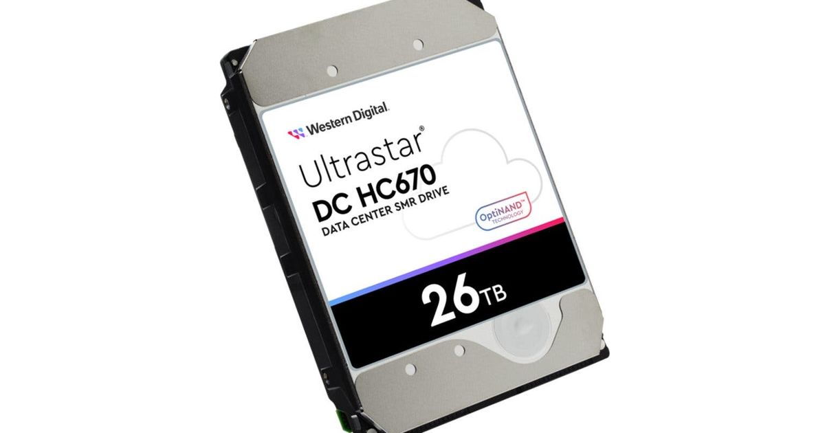 Western Digital Launches 26 TB HDD with a Premium Price Tag