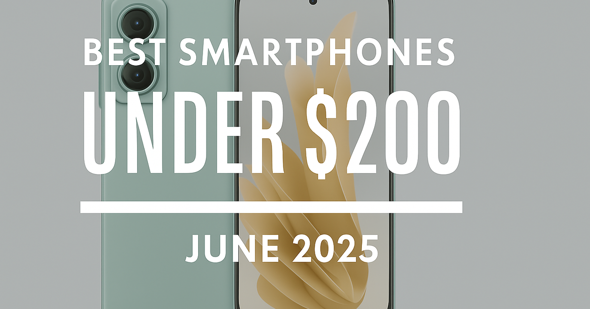 Best Smartphones Under $200 – June 2025