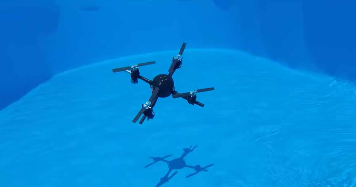 Students Create Drone That Flies and Swims Underwater