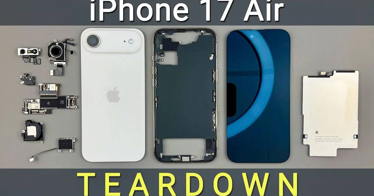 iPhone Air Teardown Reveals a Thoughtful, Layer-by-Layer Design