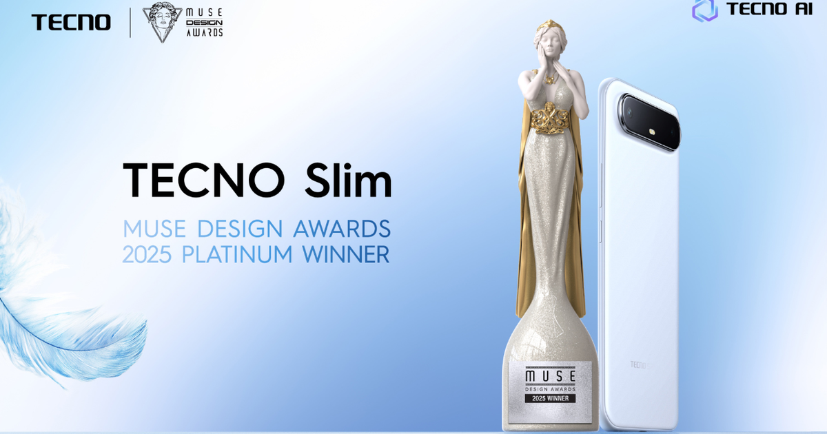 TECNO Slim Wins Platinum at MUSE Design Awards for Its Ultra-Slim ...