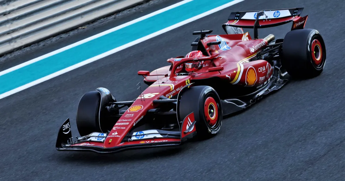 Leclerc tops F1 post-season test, Sainz second with Williams