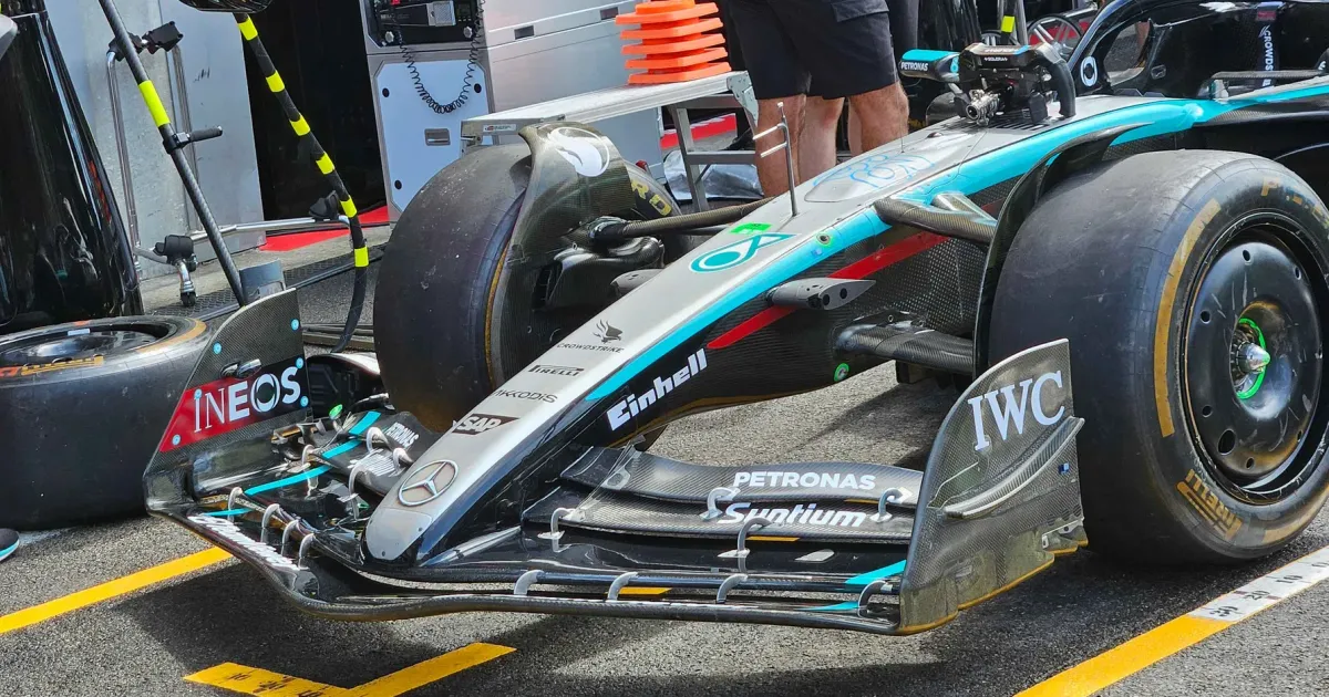 Mercedes confirm FIA check on front wing: 'Flexibility is being looked at'