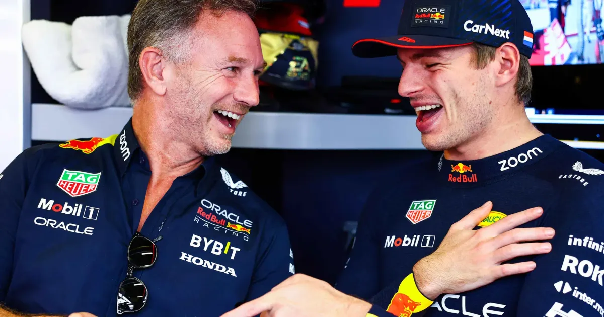 Verstappen feliciteert Red Bull-teambaas Horner met zijn 50e verjaardag