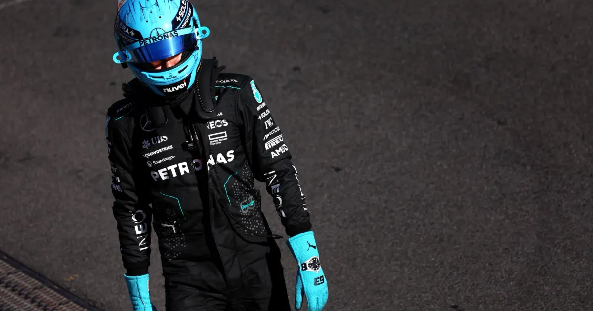 Russell has a HUGE crash on the final lap of Australian Grand Prix