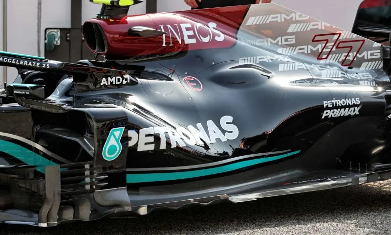 Impressive floor of Mercedes' W12 is only now becoming apparent