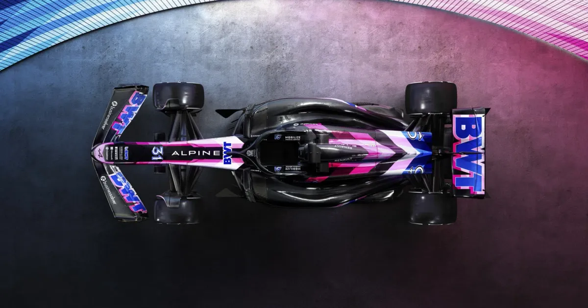 Alpine reveal pink livery that's hardly pink!