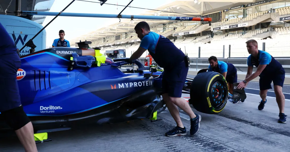 Williams show footage of the car: FW46 in action at Bahrain circuit